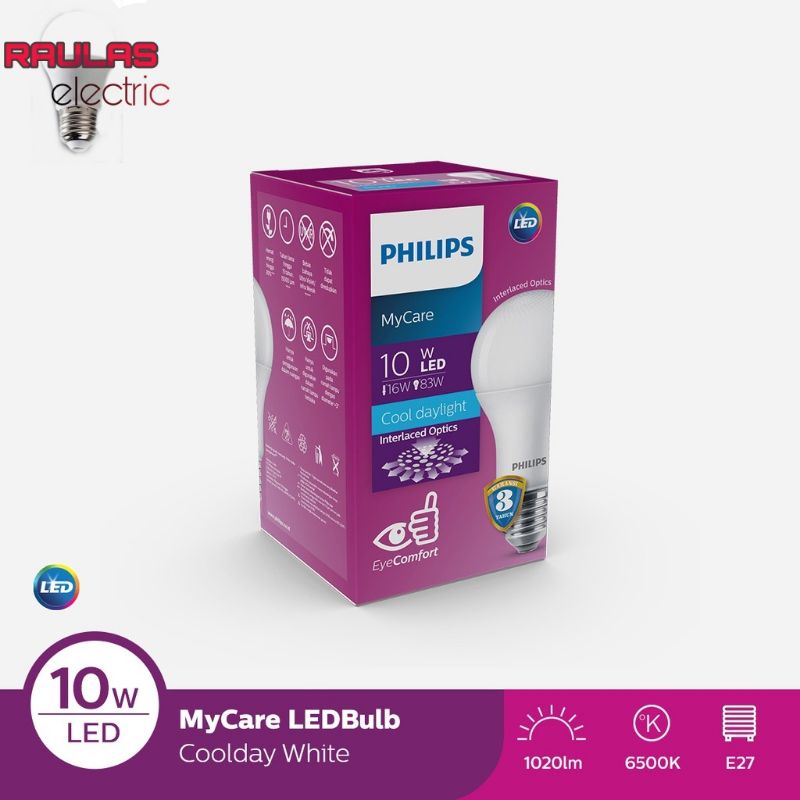 Jual Led Philips MyCare 10 Watt / Lampu Led Philips 10 Watt Cahaya Putih 6500K / Lampu Philips ...