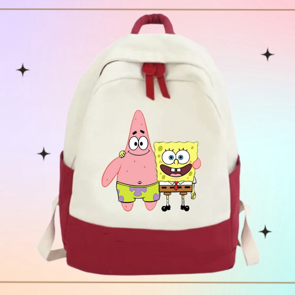 Jual TAS SEKOLAH BACKPACK ANAK SEKOLAH MOTIF SPONGEBOB SQUAREPANTS ...