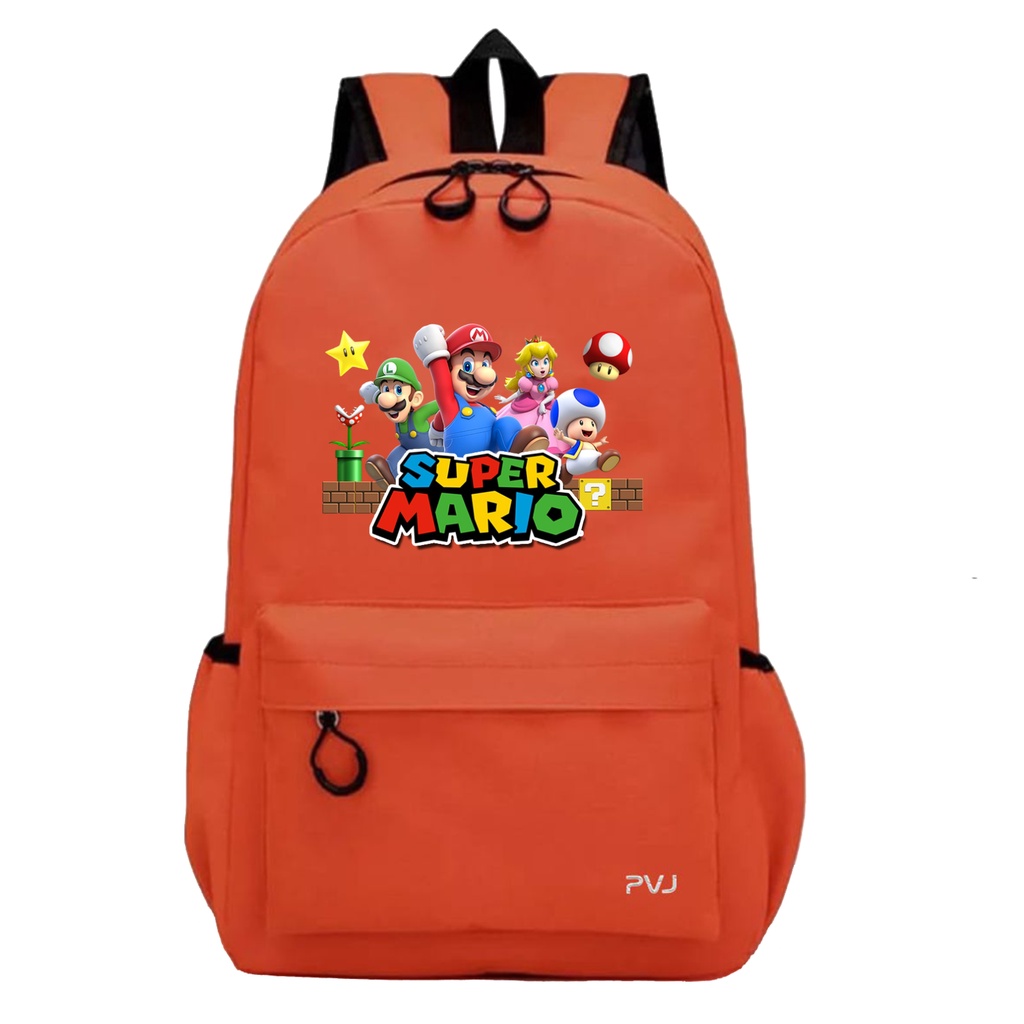 Jual PVJ - Tas Mario Bros Ransel Anak Sekolah Game Super mario Luigi ...