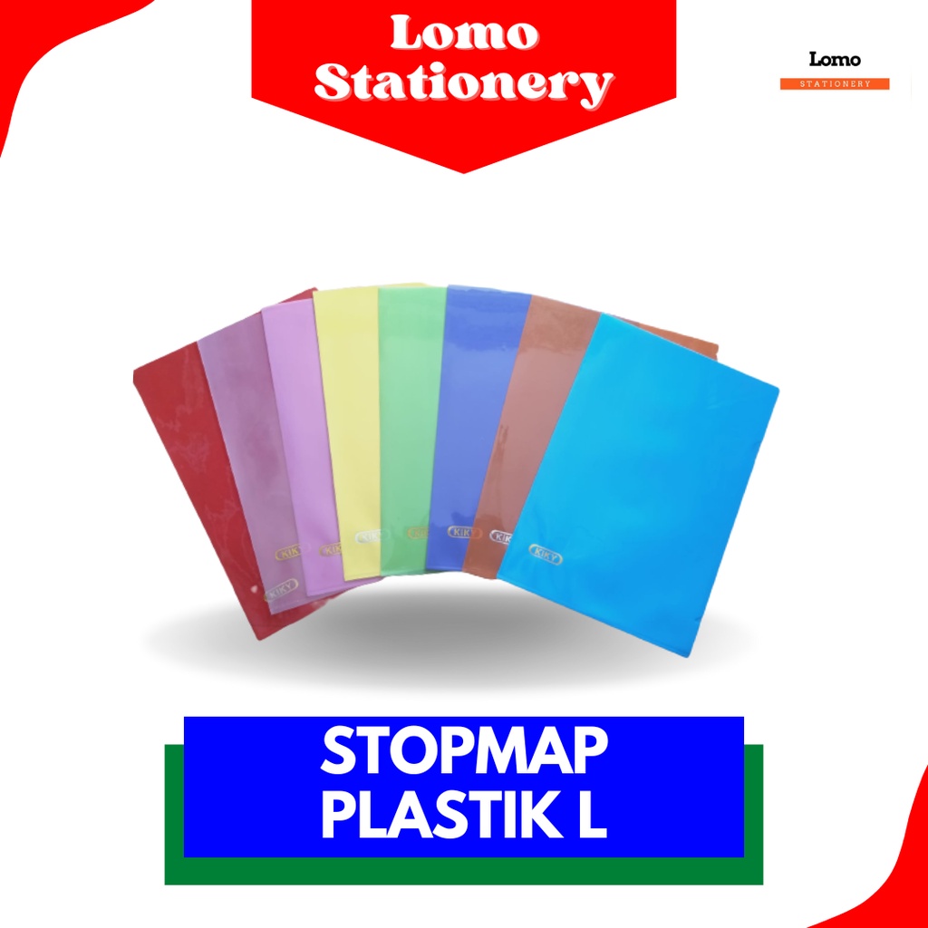 Jual Stopmap Plastik L Transparan Kiky | Shopee Indonesia