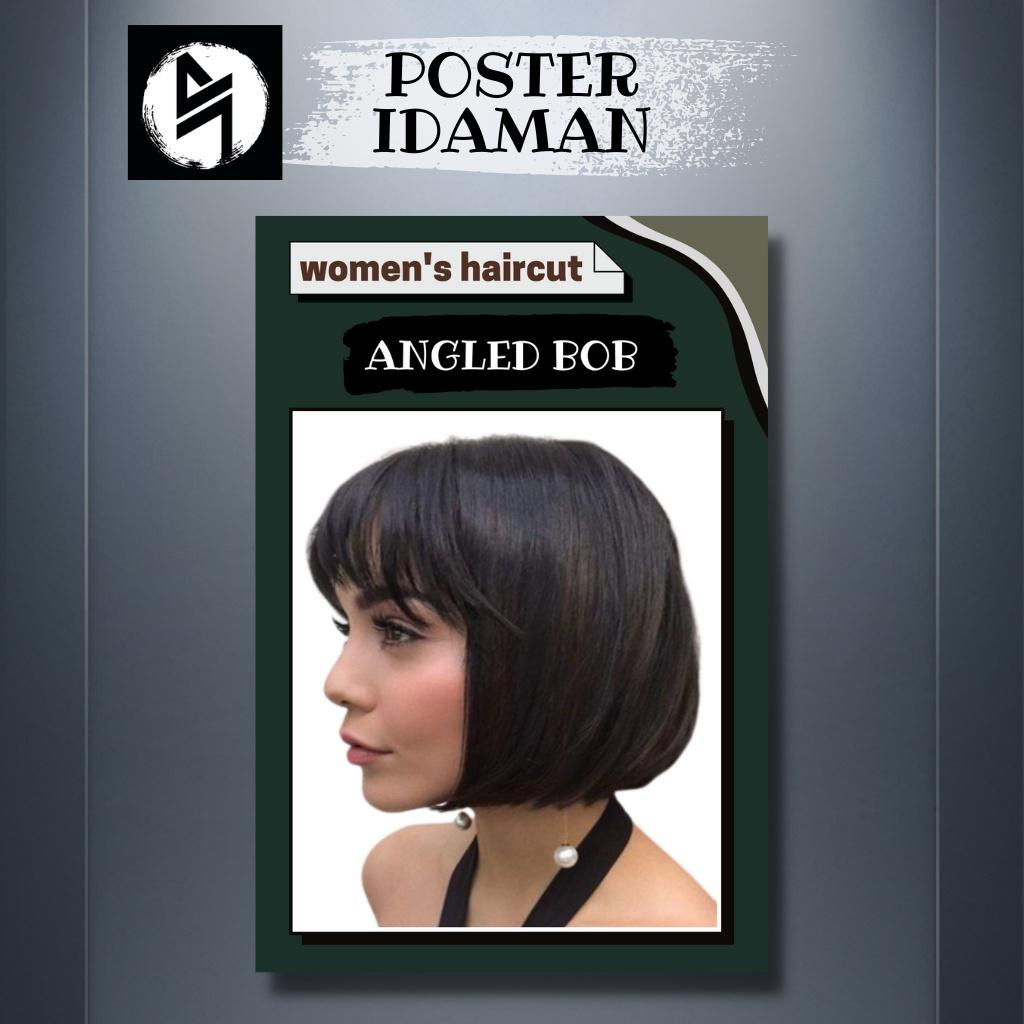 Jual " j-1" POSTER IDAMAN - poster kayu salon model rambut wanita ...