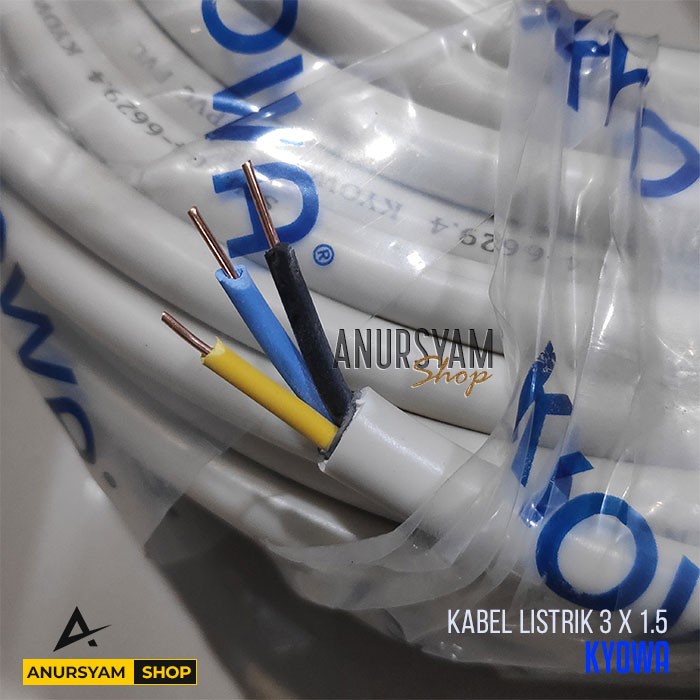 Jual Kabel 3 x 1,5 SNI Per meter Kabel Listrik 3 x 1.5 Meteran Kabel ...