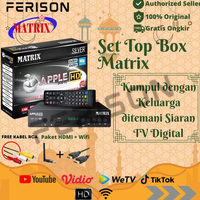 Jual Ferison Set Top Box Dvbt-2 / Dvbt2 Matrix Digital Tv Youtube ...