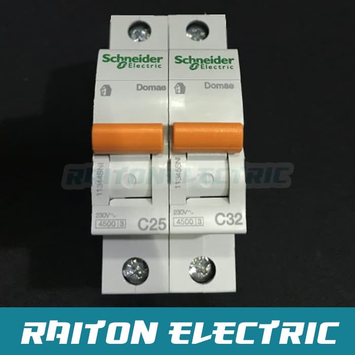Jual Safety Mcb Domae Schneider 1Phase 25A/32A (Original) | Shopee ...