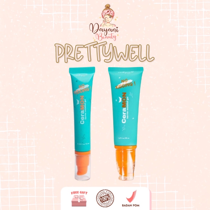 Jual [READY] Moisturizer Prettywell| 10ML & 50ML | Ceramon Barrier Moistfull Gel | BPOM 10ML ...