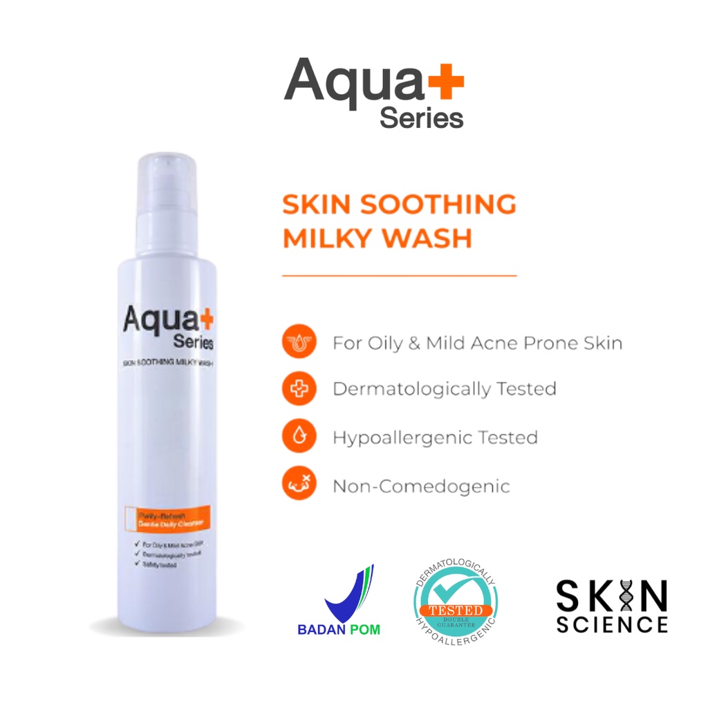 Jual Aqua+ Series Skin Soothing Milky Wash 175ml | Shopee Indonesia
