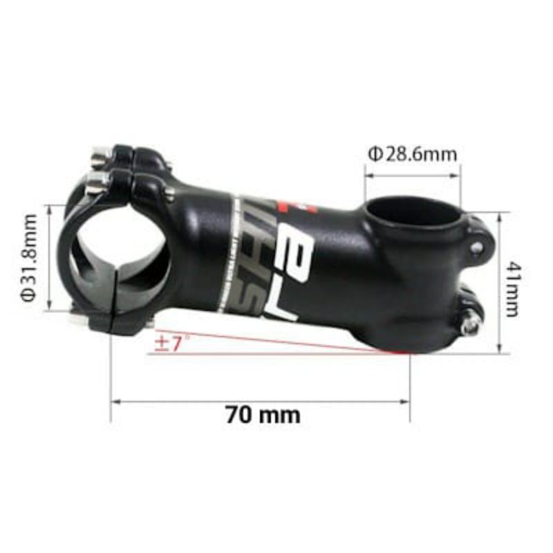 Jual Stem Sepeda 3D Shikra 7 Alloy Oversize Hitam | Shopee Indonesia