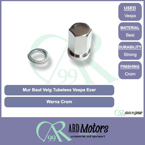 Jual Mur Baut Velg Tubeless Mur Tubles Vespa Ecer | Shopee Indonesia
