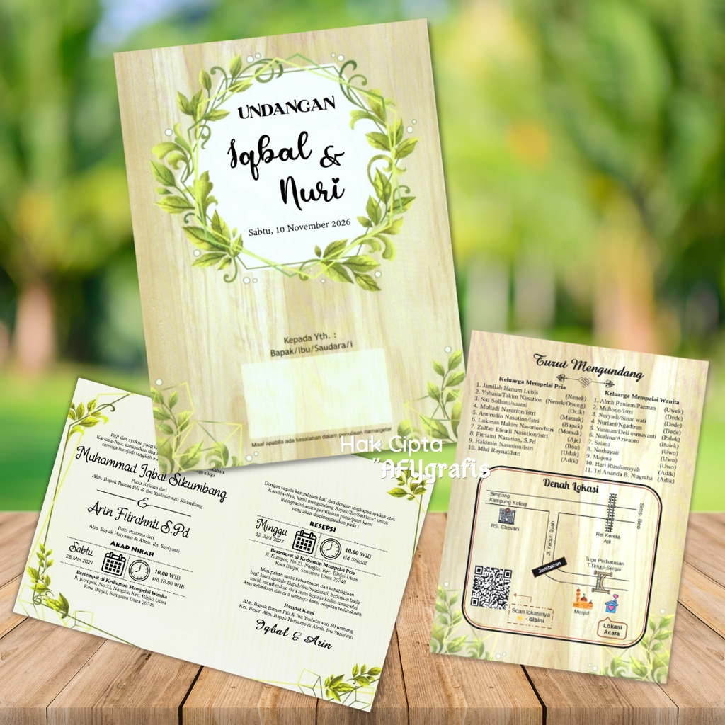 Jual Undangan Pernikahan Lipat 2 Kuning Soft Min 100 Lembar | Shopee ...