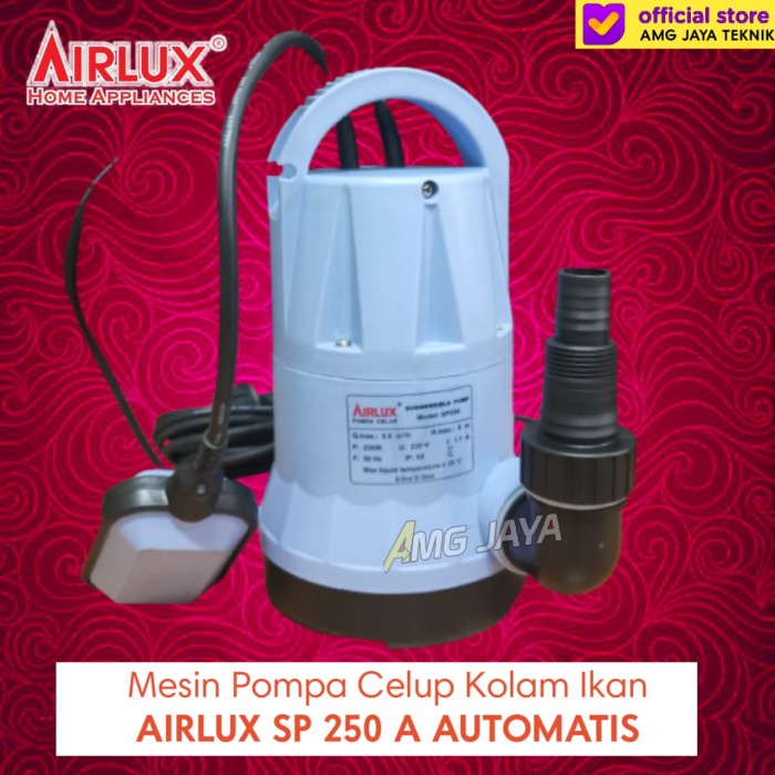 Jual Pompa Celup Kolam Ikan Sirkulasi Air Submersible AIRLUX SP 250 A Auto | Shopee Indonesia