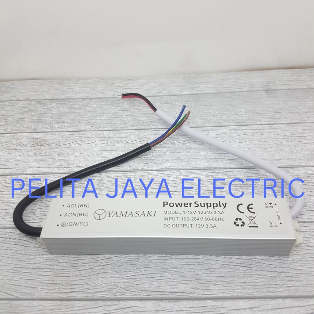 Jual Trafo Power Supply outdoor / Waterproof 12V 40W 3,3A IP67, FULL POWER . READY STOCK ...