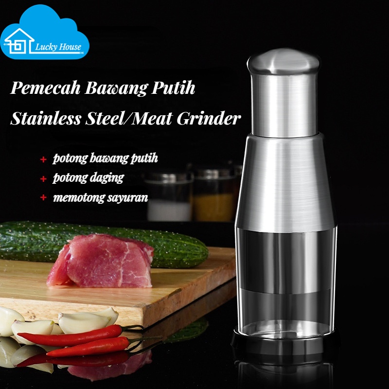 Jual Pemecah Bawang Putih Stainless Steel/Speedy Chopper/Garlic Crusher ...