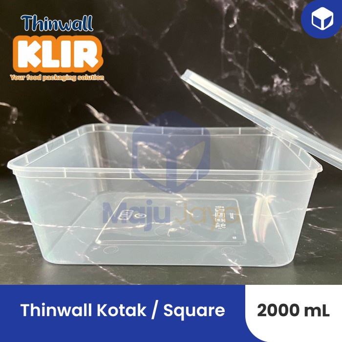 Jual Thinwall kotak 2000 ml merk klir / victory / kiip thinwall square ... Jual Thinwall kotak 2000 ml merk klir / victory / kiip thinwall square ...