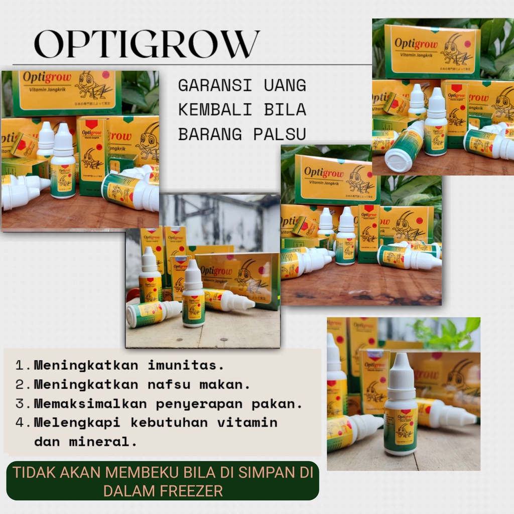Jual ORIGINAL OPTIGROW 15 ml MULTIVITAMIN JANGKRIK | Shopee Indonesia