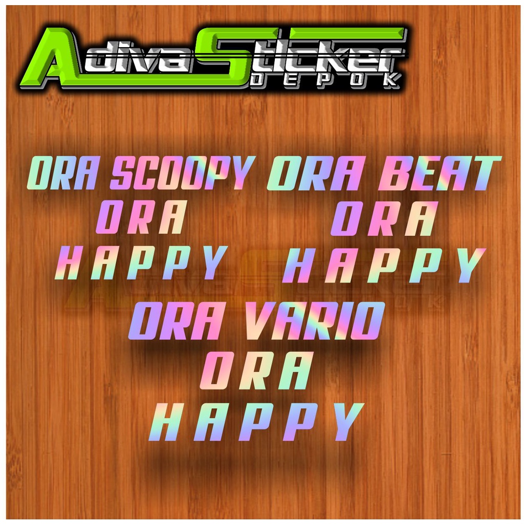 Jual STIKER ORA HAPPY MOTOR VARIO/BEAT/SCOOPY | Shopee Indonesia