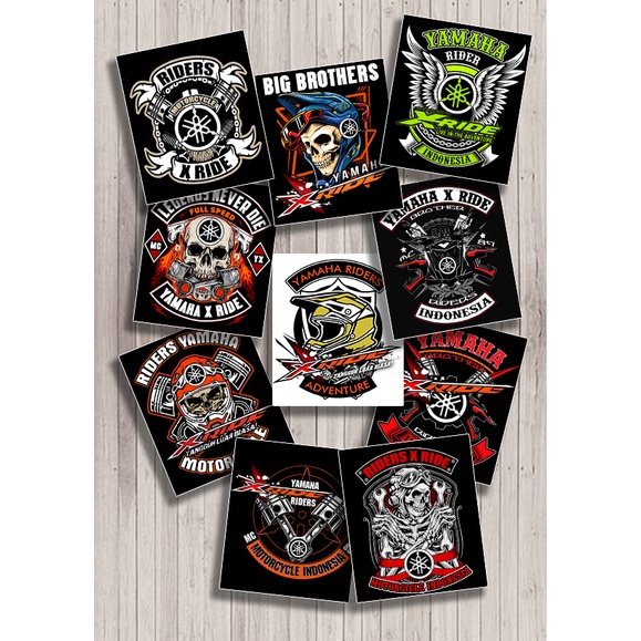 Jual STIKER X RIDE 10 PCS STICKER MOTOR YAMAHA XRIDE ISI 10 | Shopee ...