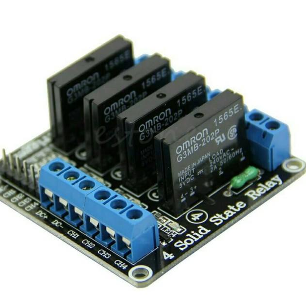 Jual SSR Solid State Relay Module 4 Channel 5V DC High Level for ...