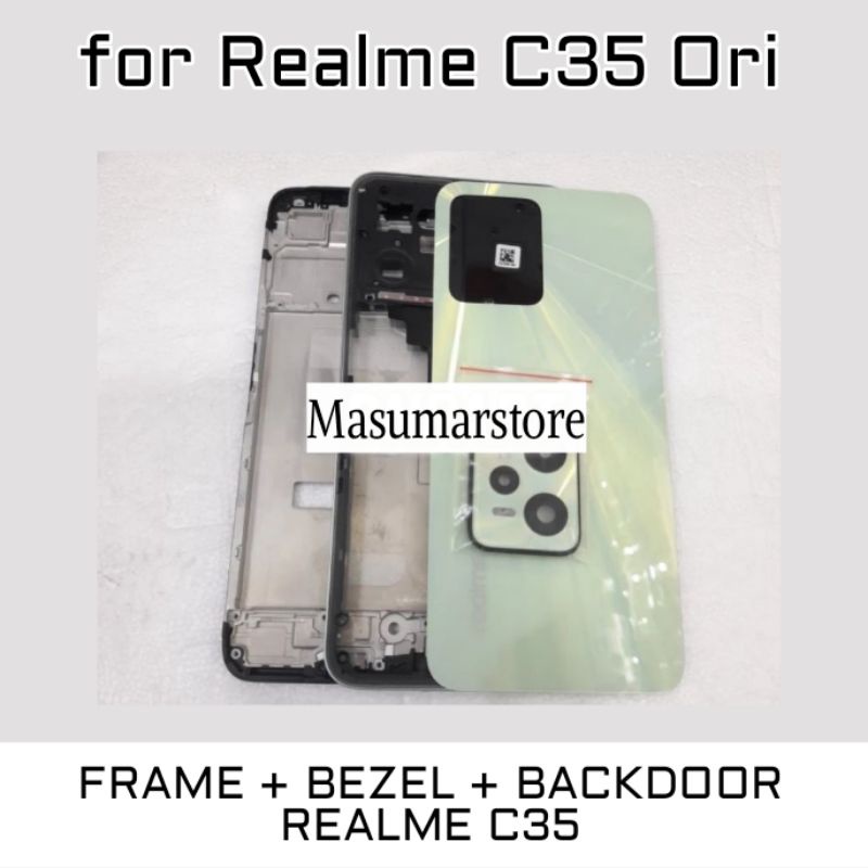 Jual KESING HOUSING CESSING FULLSET REALME C35 ORIGINAL BACKDOOR ...