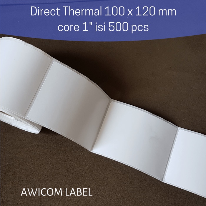 Jual Barcode Label Barcode Direct Thermal 100X120 100 X 120 Mm Isi 500 ...