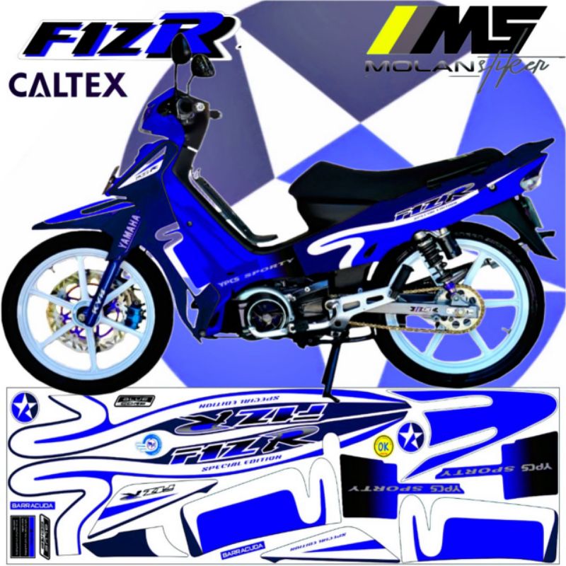 Jual Decal Sticker Striping Variasi Motif Ori F1ZR CALTEX /Yamaha F1ZR ...