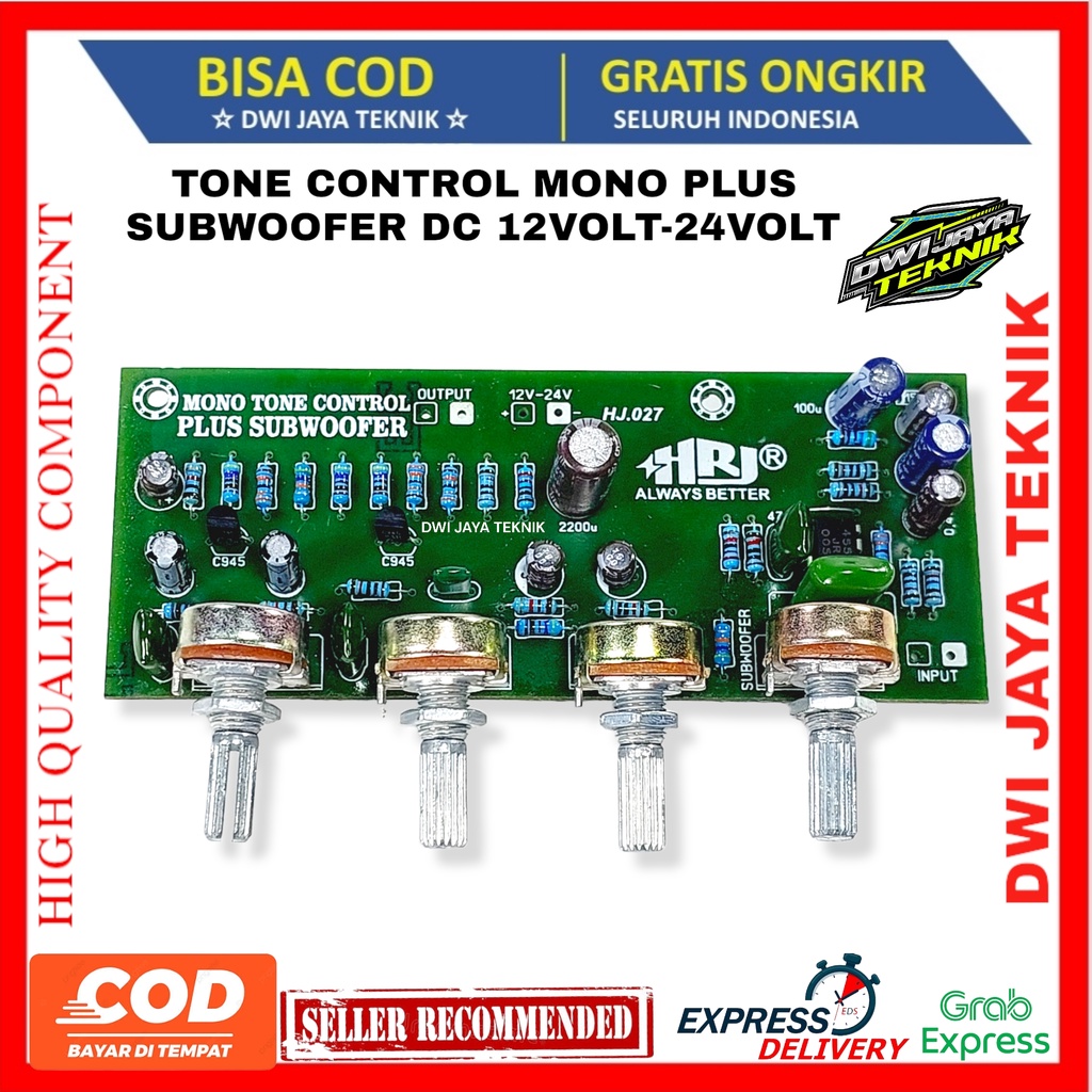 Jual TONE CONTROL MONO+SUBWOOFER DC 12V-24V Platinium | Shopee Indonesia