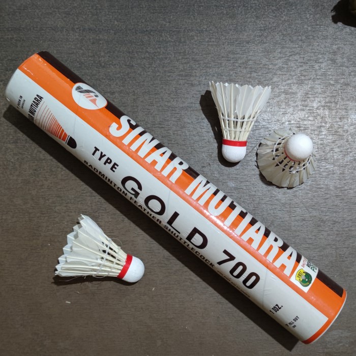 Jual SHUTTLECOCK SINAR MUTIARA GOLD 700 BULUTANGKIS BADMINTON COCK KOK ...