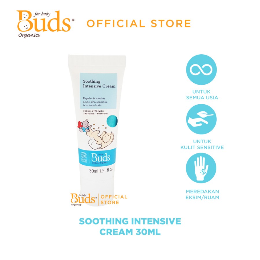 Jual Buds Organic Soothing Intensive Cream 30ml - Lavie Baby House ...