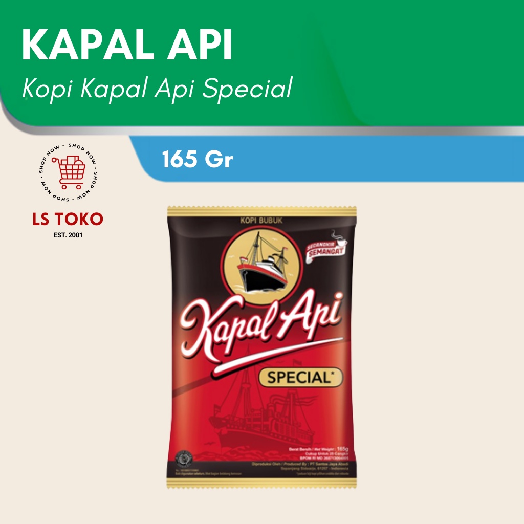 Jual KOPI KAPAL API SPECIAL 160 GR | Shopee Indonesia