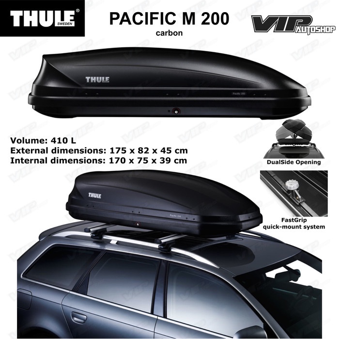 Jual Roofbox roof box THULE original PACIFIC 200 rack bagasi atas ...