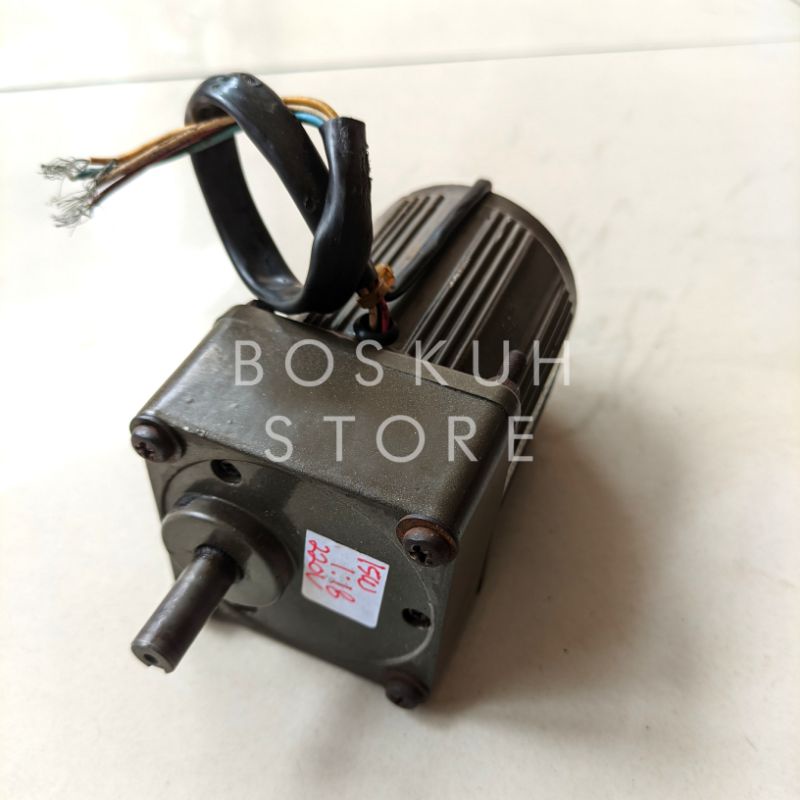 Jual AC MOTOR GEARBOX 220V AC RATIO 1:18 15W 80/MIN | Shopee Indonesia