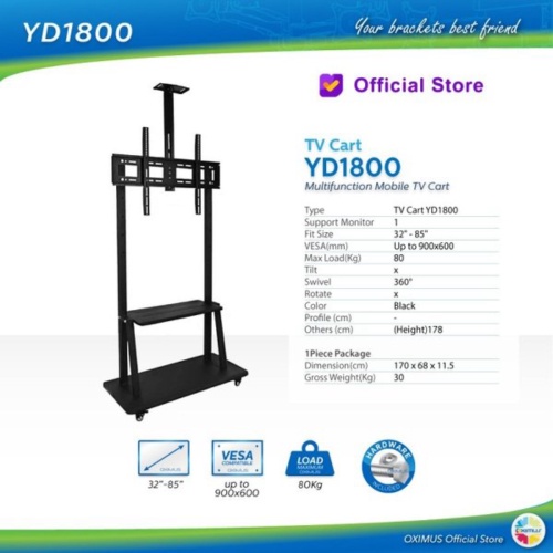 Jual Jual BRACKET HEAVY DUTY STANDING TV RODA DORONG YD 1800 YD1800 ... Jual Jual BRACKET HEAVY DUTY STANDING TV RODA DORONG YD 1800 YD1800 ...