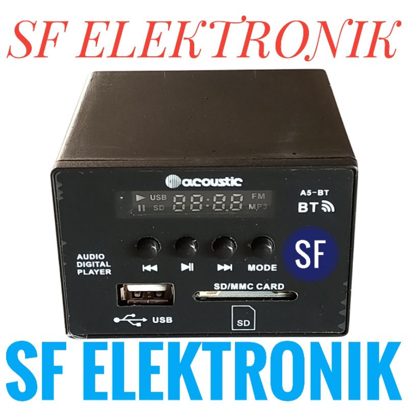 Jual MP3 Player USB Bluetooth Merk Acoustic | Shopee Indonesia