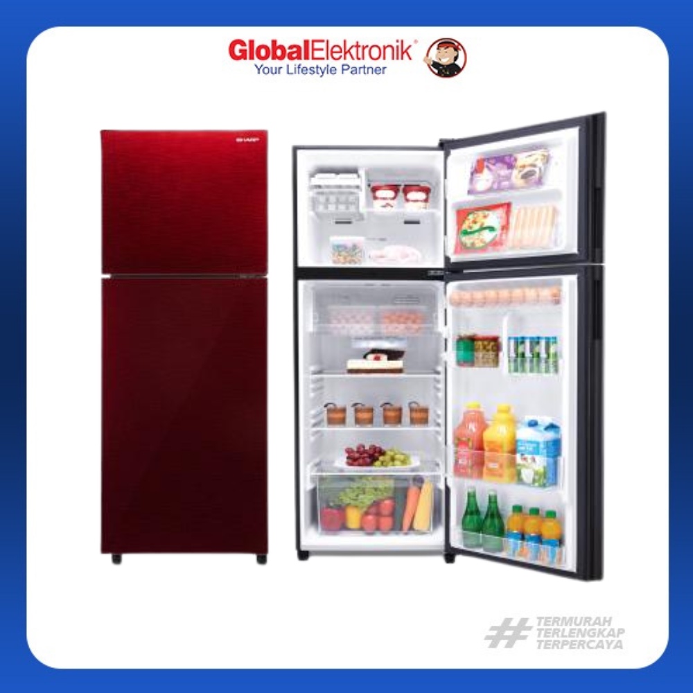 Jual SHARP KULKAS LEMARI ES 2 PINTU SJ 326 XG | Shopee Indonesia