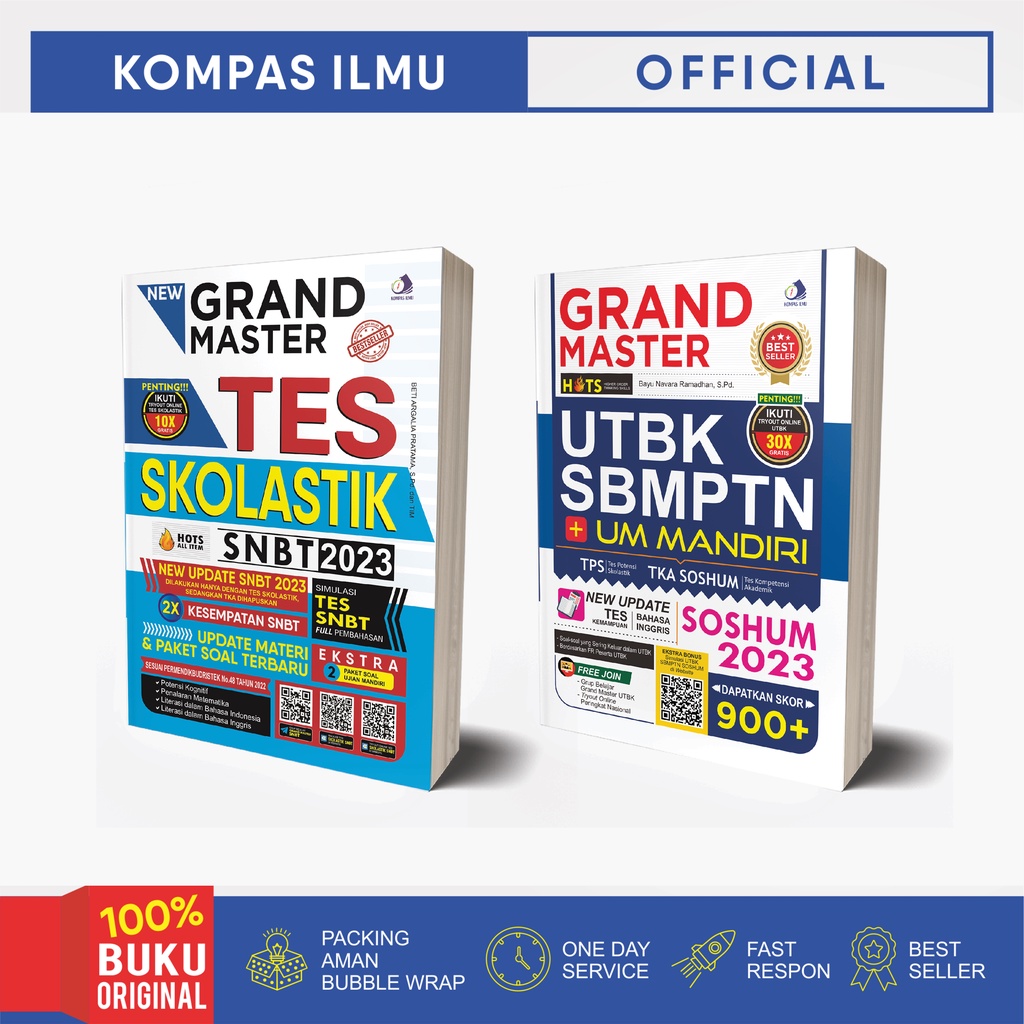 Jual Kompas Ilmu Buku Grand Master Tes Skolastik Snbt Utbk Sbmptn