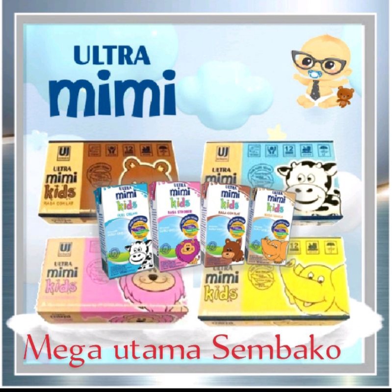 Jual Susu Ultra Mimi 125 ml Susu UHT Mimi kids ALL VARIAN / ULTRAMILK ...