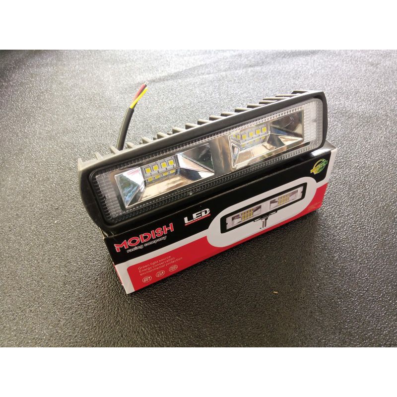 Jual LAMPU LED CREE LIGHT BAR SOROT TEMBAK 16 MATA MOTOR & MOBIL 12VOLT ...