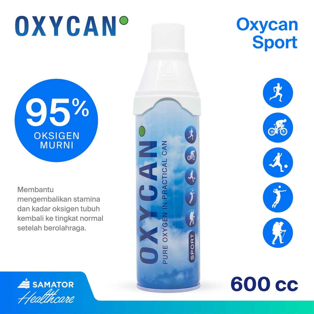 Jual Samator Oxycan Sport 600 cc | Kaleng Tabung Oksigen Portable | Gas ...