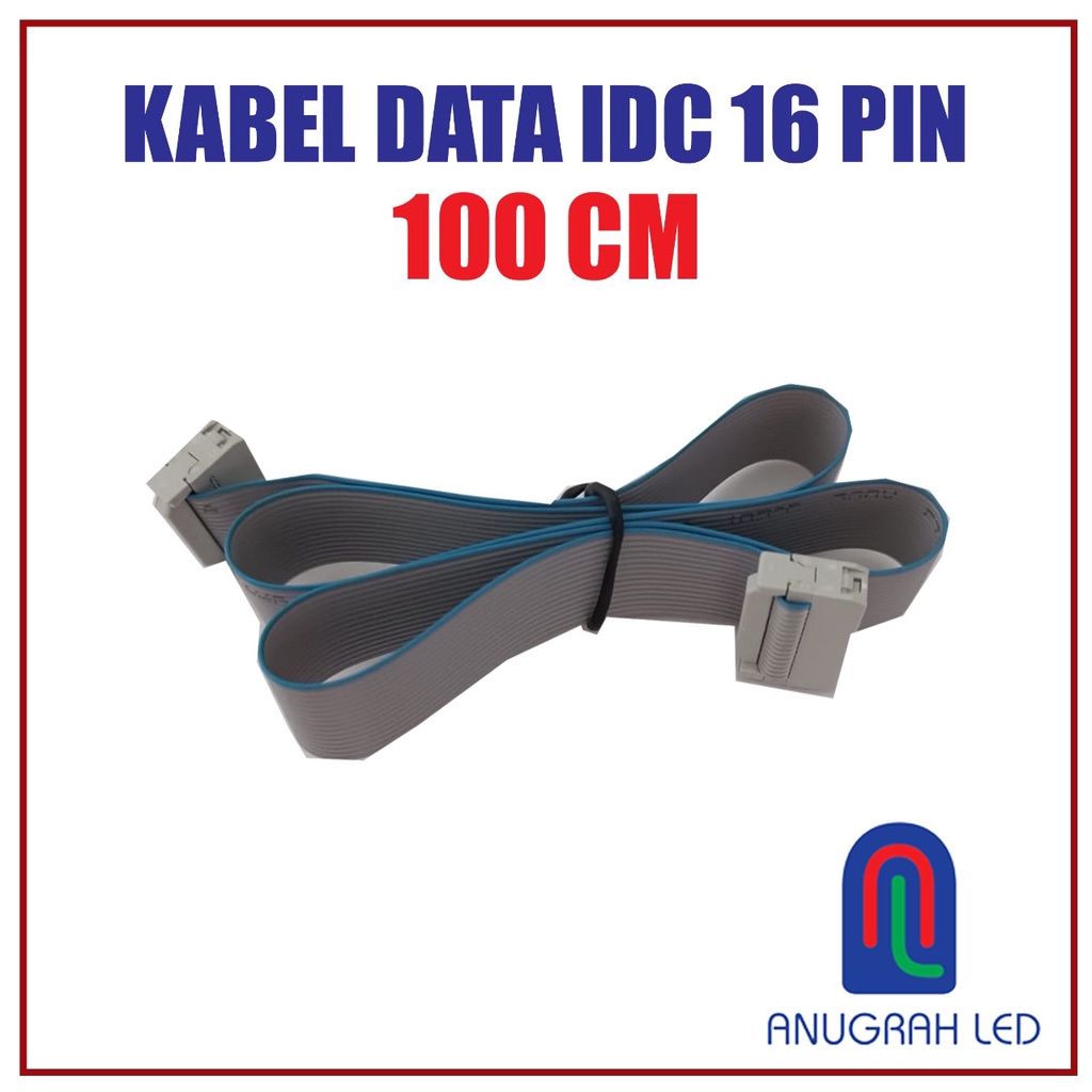 Jual Kabel flat/kabel data/kabel idc 16 pin 100cm | Shopee Indonesia