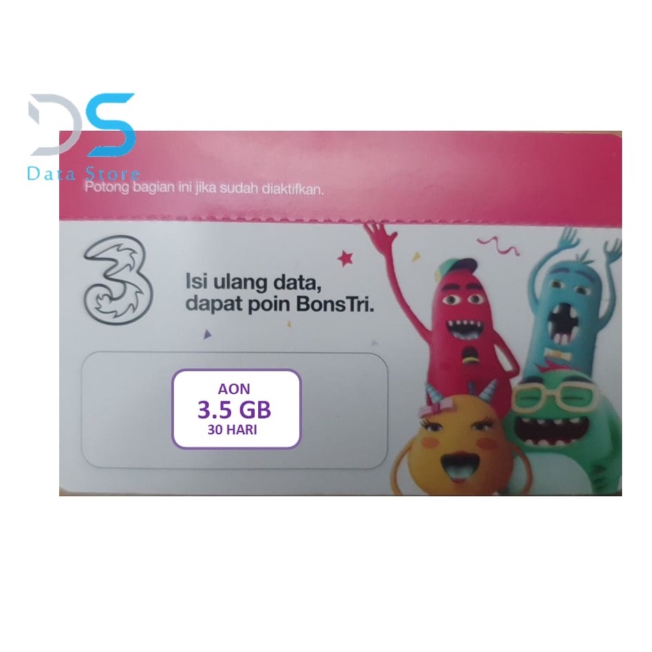 Jual Voucher Three Aon 3.5 GB | Shopee Indonesia