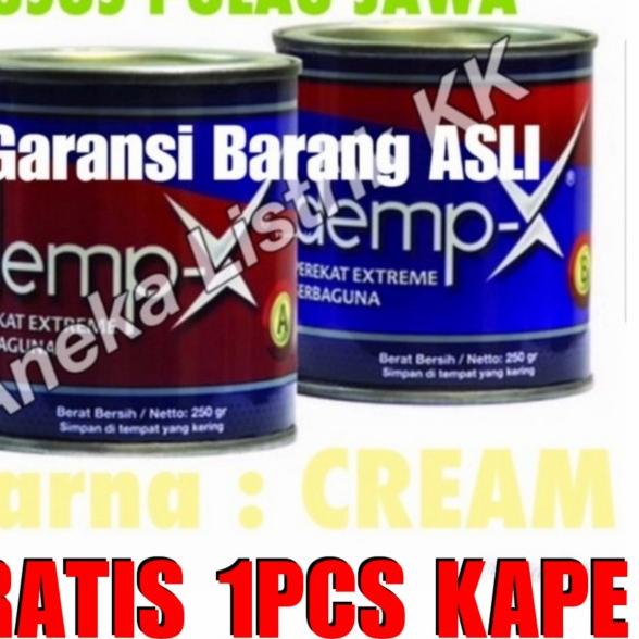 Jual DEMP X 250gram - Dempul extreme serbaguna - lem empoxy 2 komponen ...