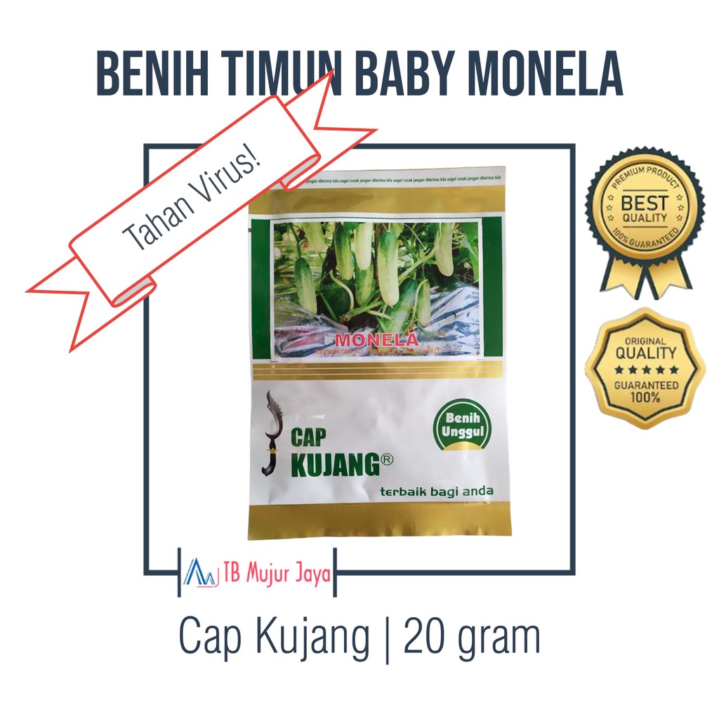 Jual Benih Timun Baby MONELA Cap Kujang 20 gram | Shopee Indonesia