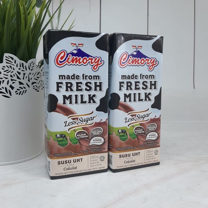 Jual susu Cimory Fresh Milk / Susu UHT 250ml Ed Februari 2023(Marie ...