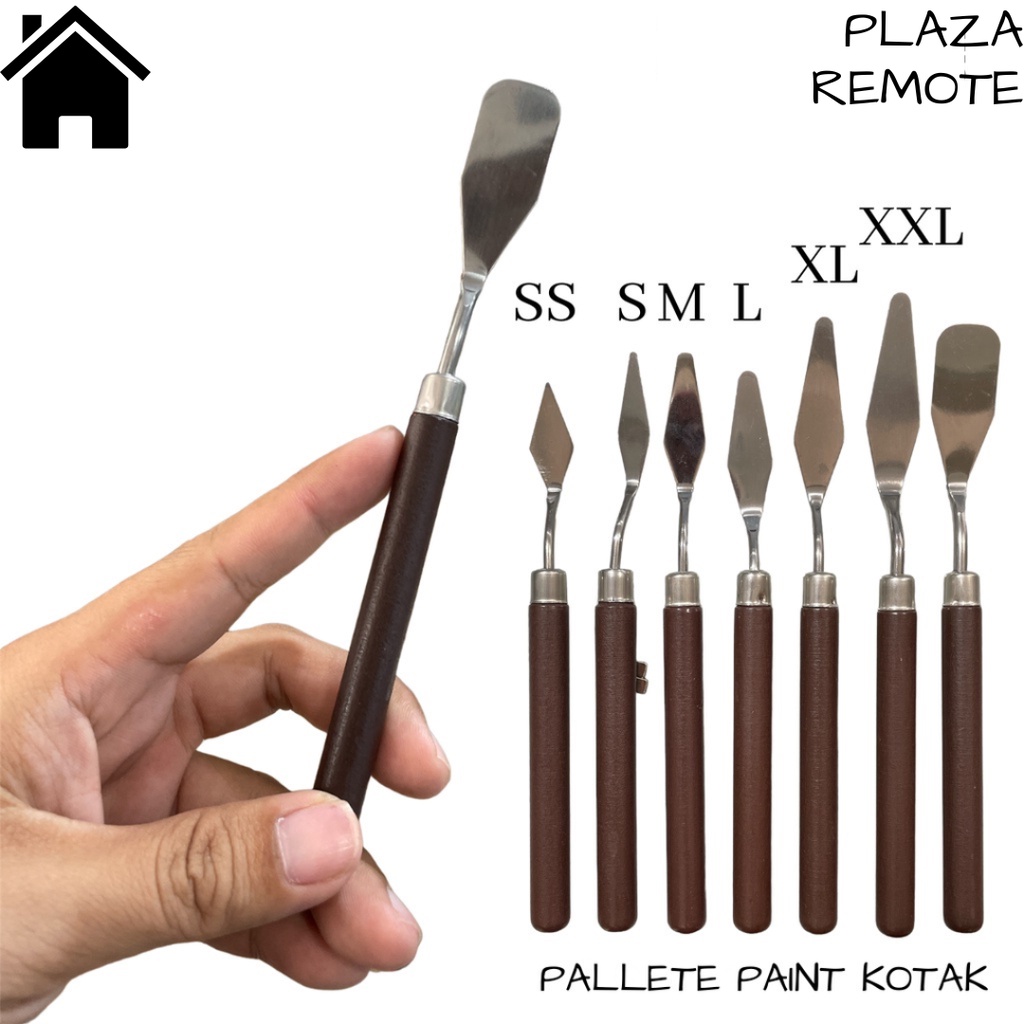 Jual PISAU PALLETE KNIFE MODEL KOTAK UNTUK KEBUTUHAN PAINTING PERATA ...