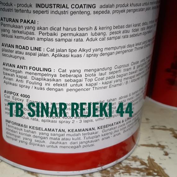 Jual AVIAN ANTI FOULING MARINE PAINT Kaleng 1KG CAT Coating KAPAL LAUT - MERAH ATI | Shopee ...