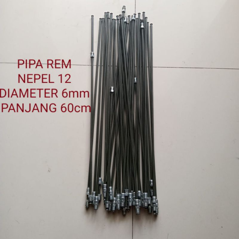 Jual PIPA SELANG REM, SELANG KOPLING MOBIL NEPEL 12 PANJANG 60cm ...