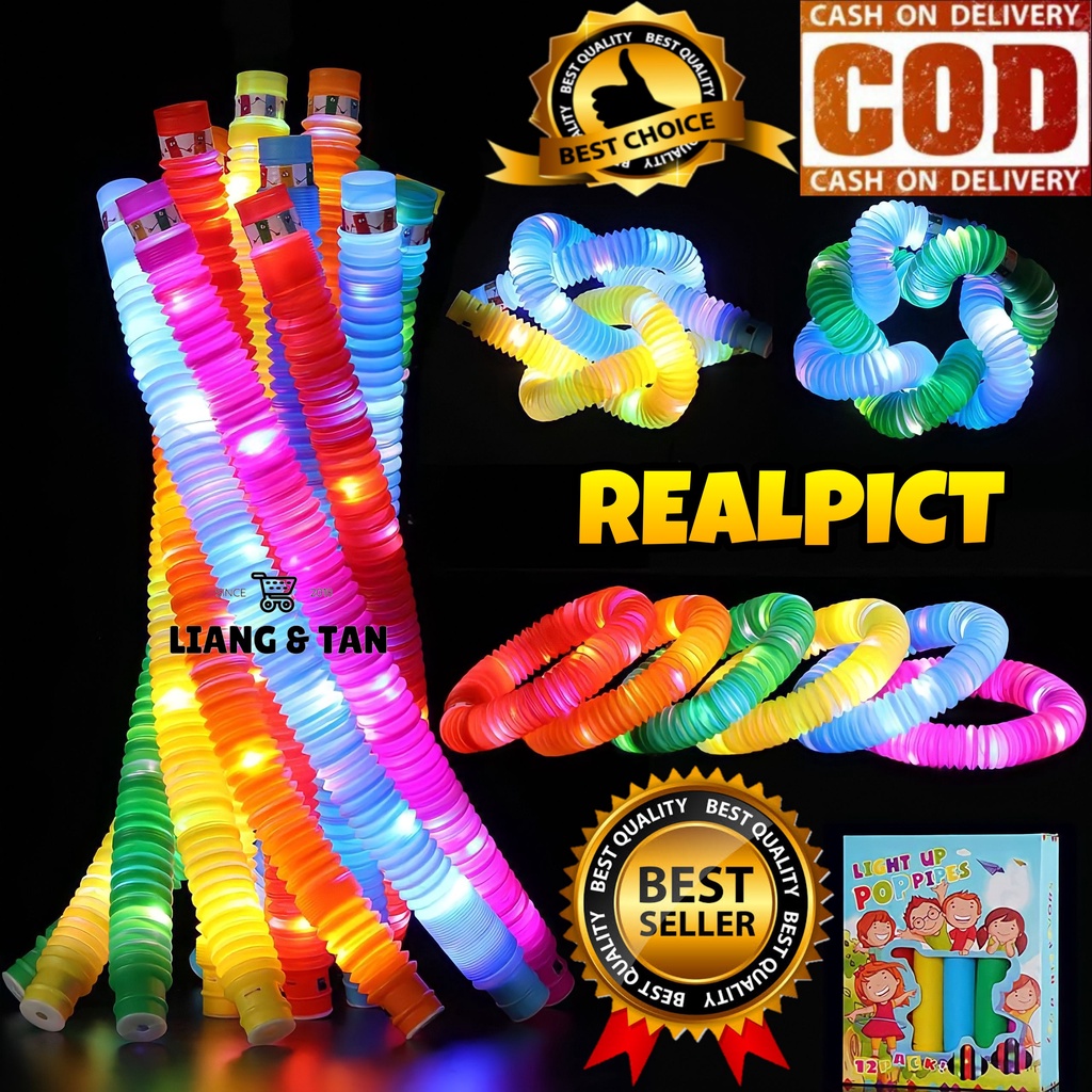 Jual ( BISA COD ) PROMO Mainan Anak Lampu Warna Warni Selang Pipa Light ...