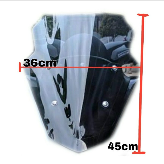 Jual Windshield Visor Yamaha Nmax 45cm vector sectbill polos | Shopee ...