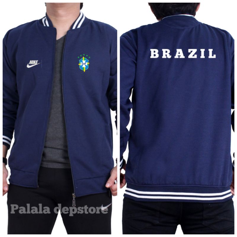 Jual Jaket Timnas Brazil-Jaket Varsiti Premium-Jaket Brazil Tulisan ...