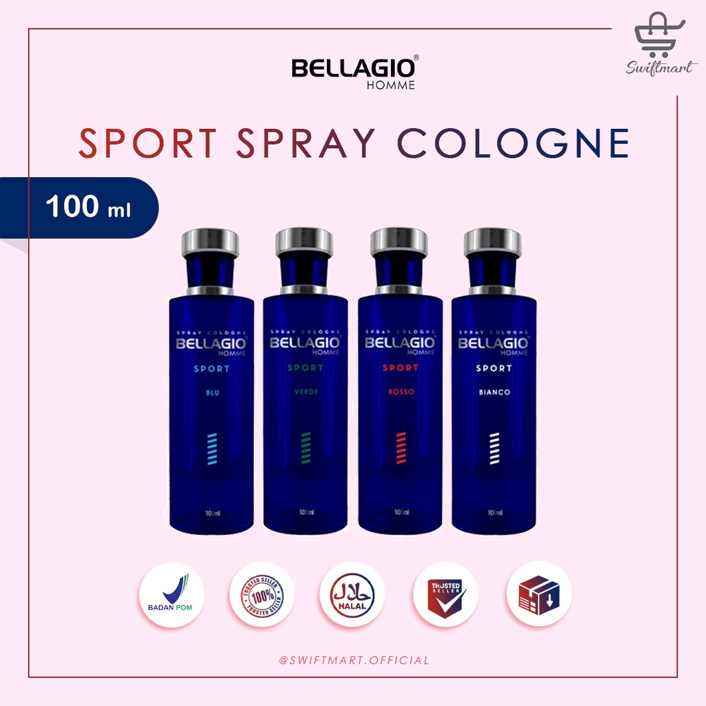 Jual PARFUM BELLAGIO SPORT SPRAY COLOGNE (100 ML) | Shopee Indonesia