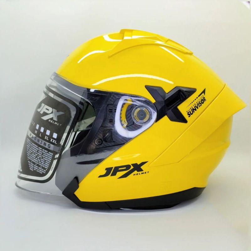 Jual HELM JPX NOVAX YELLOW GLOSS ORIGINAL HELM JPX NOVAX KUNING GLOSSY ...